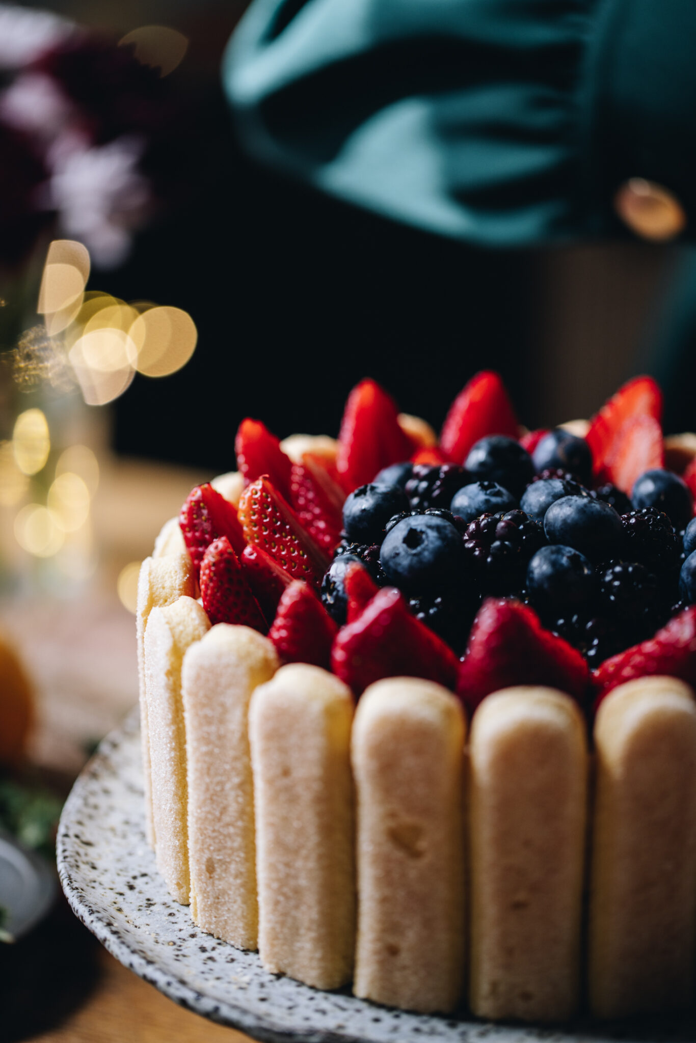 Chocolate Charlotte Cake (No-bake)